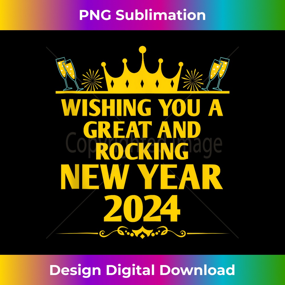 Great and Rocking New Year 2024 Motivational Quote Tank Top - Inspire ...