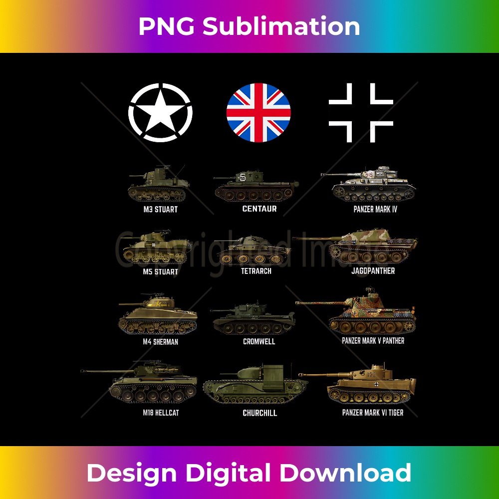 WW2 Tanks Sherman Hellcat Panzer Tiger Panther for Tank fans - Inspire ...
