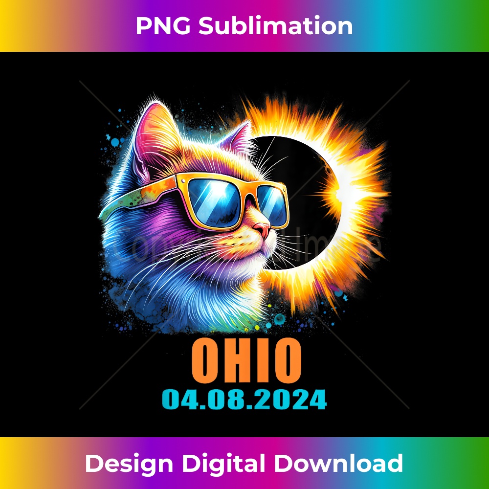 Ohio Total Solar Eclipse 2024 Cat With Solar Eclipse Glasses | Inspire ...