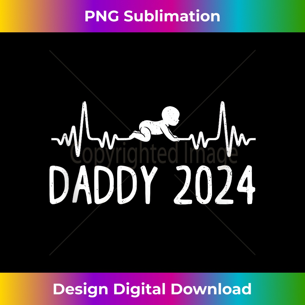 Daddy 2024 Promoted to Daddy 2024 First Time Father Dad Tank | Inspire ...