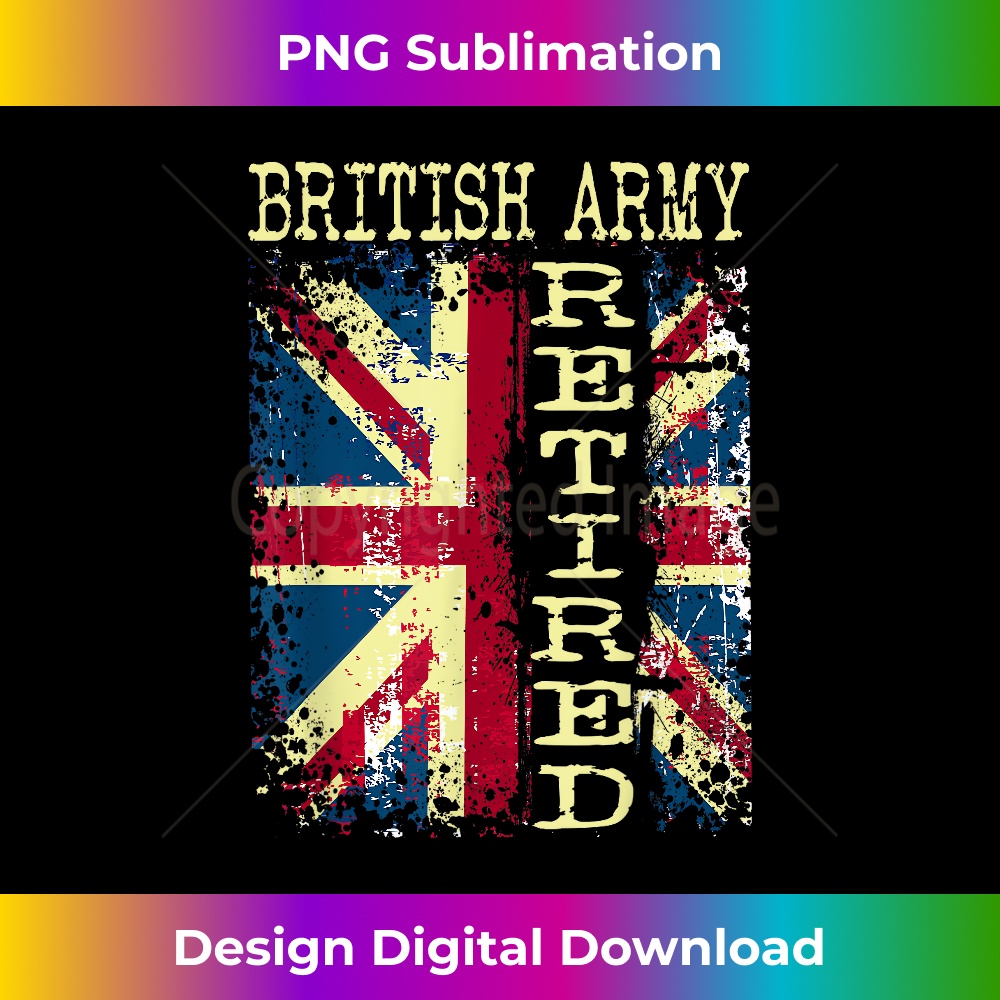 Retired British Army UK Flag Military Veteran - Sublimation - Inspire ...