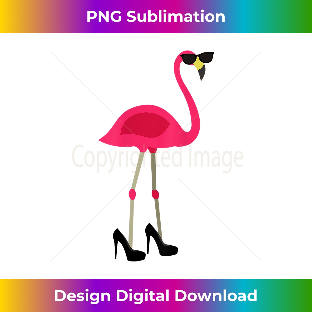 Pink Flamingo Wearing High Heels and Sunglasses - Artisanal | Inspire ...