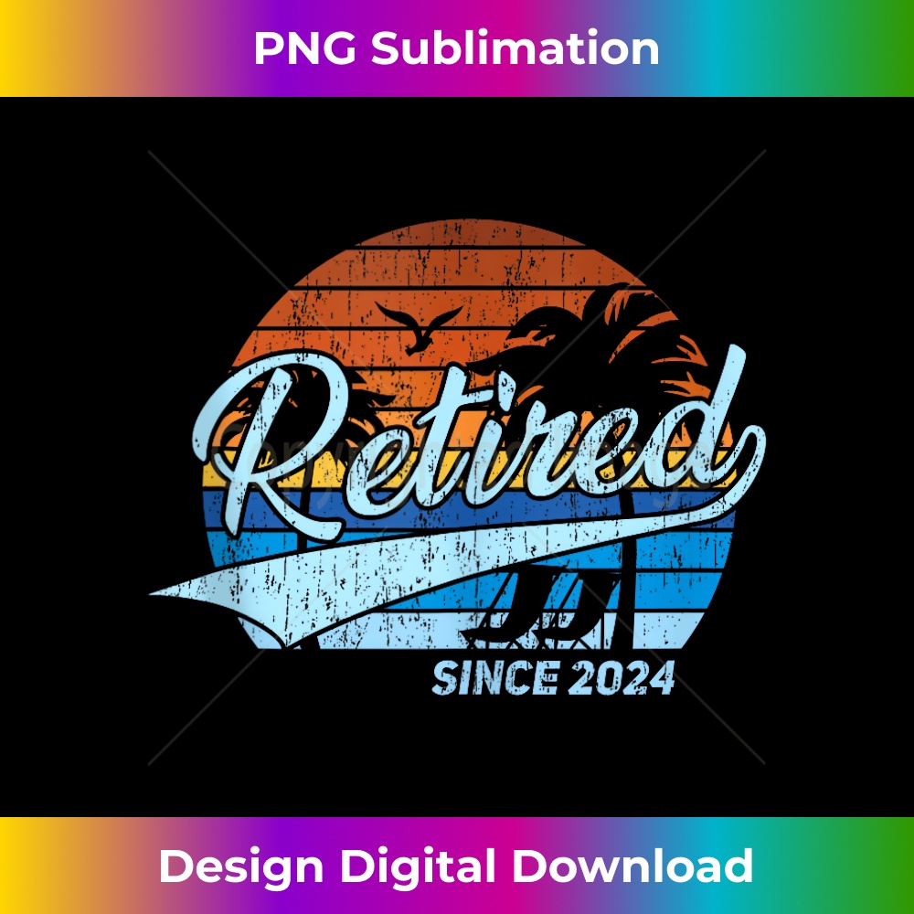 Retired 2024 - Retirement Tank Top - Vibrant Sublimation Dig - Inspire ...