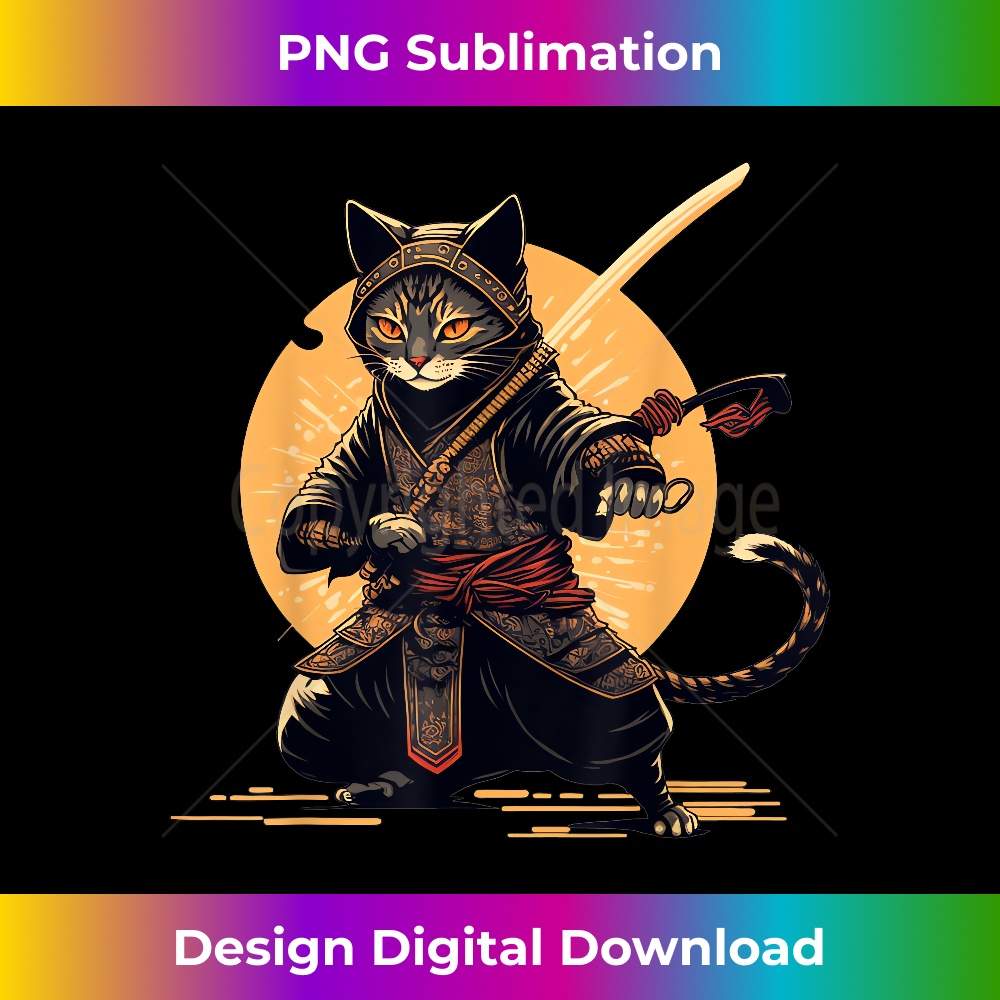 Japanese Samurai Ninja Cat Anime Kawaii Catzilla Cat - Craft - Inspire ...