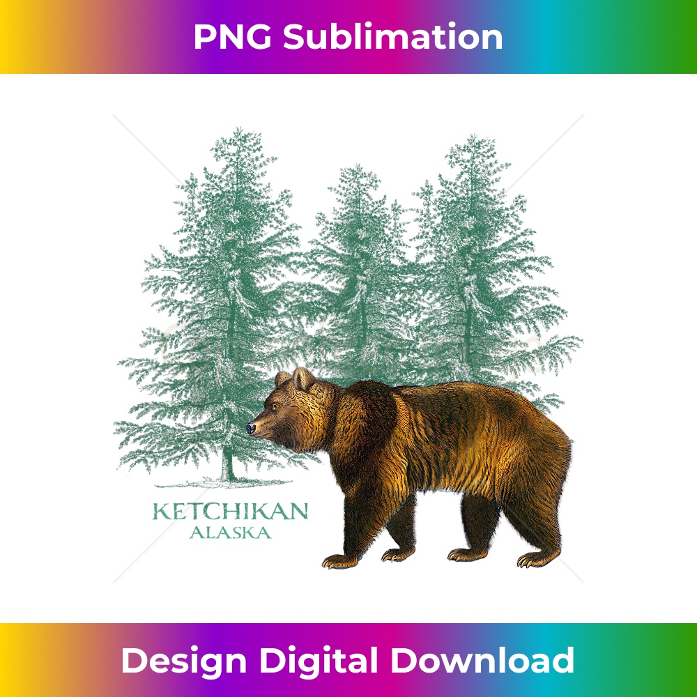 Ketchikan Bear Trees Alaska Graphic - Artisanal Sublimation | Inspire ...