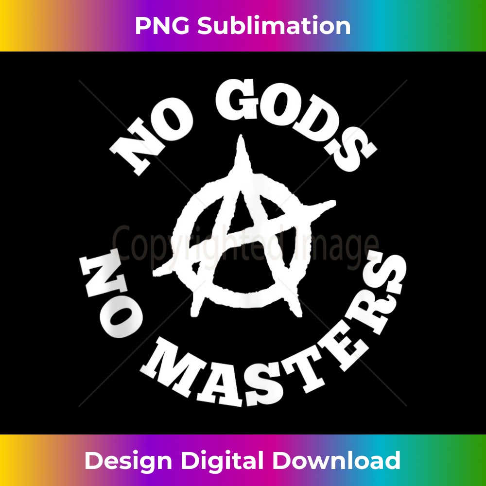 No Gods No Masters Anarchy Symbol Anarchist Atheist Tank Top | Inspire ...