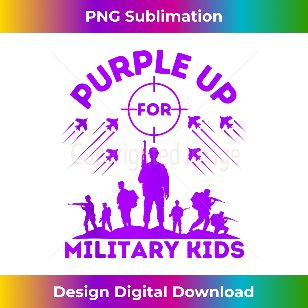 purple up for military kids military child month 2024 Kids T | Inspire ...