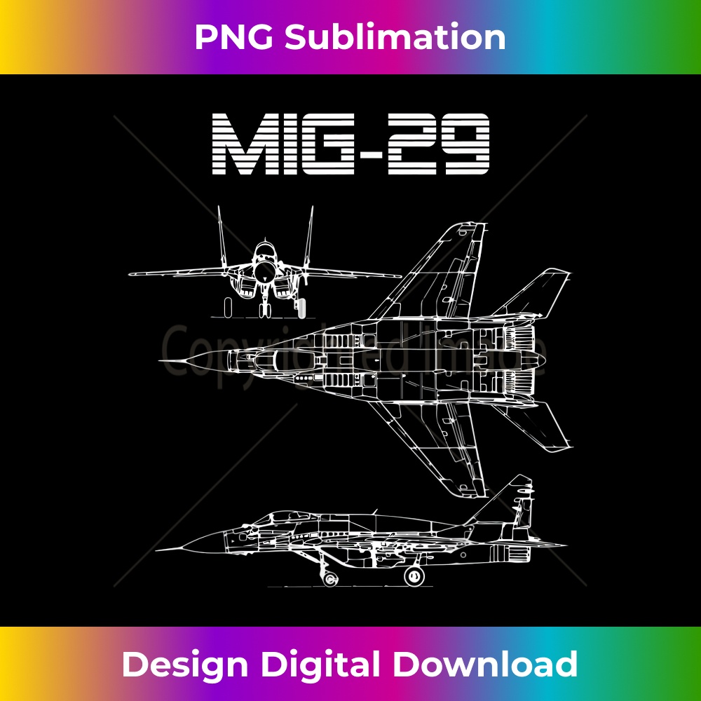 Mig-29 Soviet Plane Warbird Blueprint Schematics Diagram - L | Inspire ...