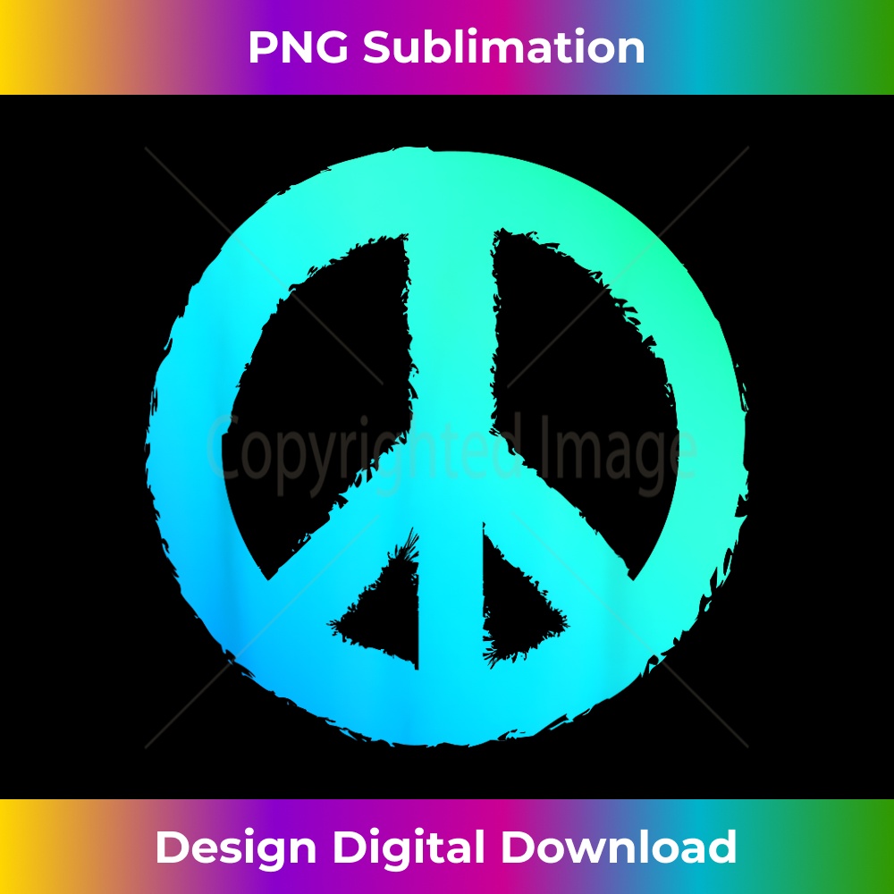 Gradient Peace Symbol Men Peace Sign - Futuristic PNG Sublim | Inspire ...