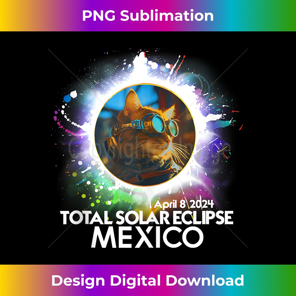 Total Solar Eclipse Mexico 2024 Cat with Eclipse Glasses Tan | Inspire ...