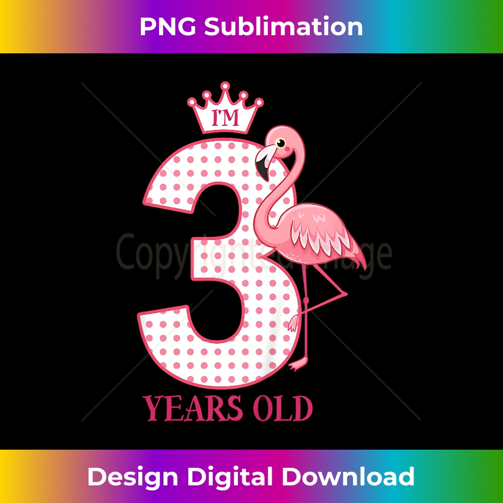 Kids I'M 3 Years Old Crown and Pink Flamingo I'M Three Years | Inspire ...