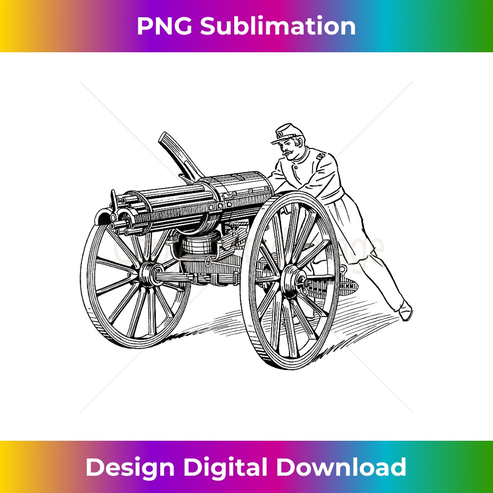 Vintage Gatling Machine Gun -Civil American War 1 - Eco-Frie | Inspire ...