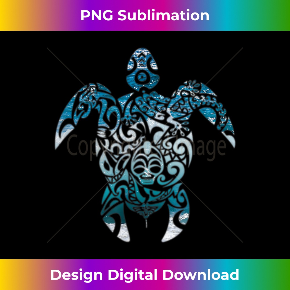 Tribal Turtle Polynesian Symbol Hawaii Ocean Wave 1 - Urban | Inspire ...