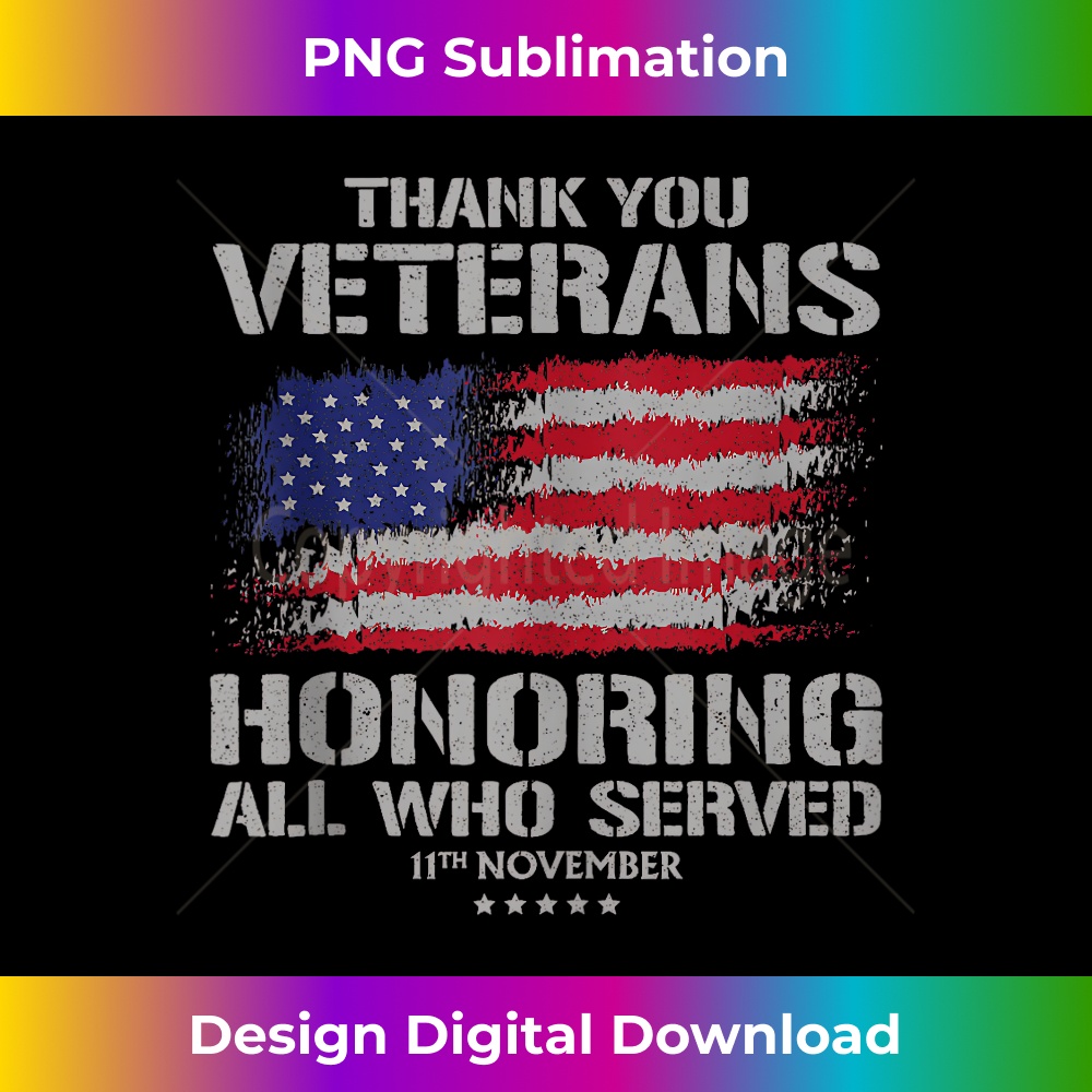 Thank You Veterans Day Honoring All Who Served US Flag Tank | Inspire ...