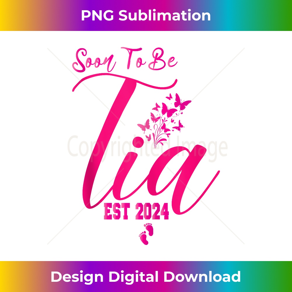 Soon To Be Tia 2024 Promoted To Tia 2024 Spanish Auntie Tank | Inspire Uplift