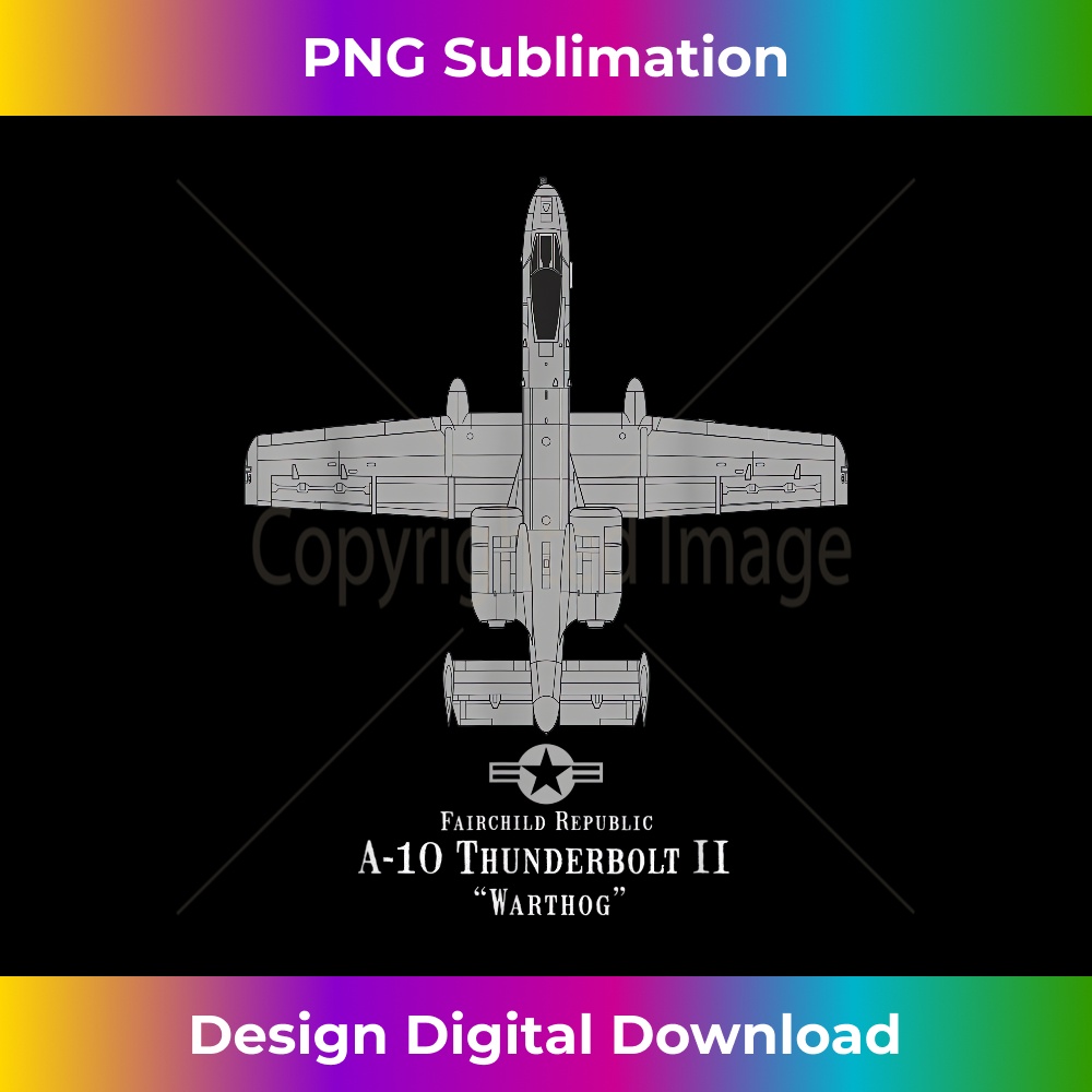 A-10 Warthog Tech Drawing Military Airplane - Artisanal Subl | Inspire ...