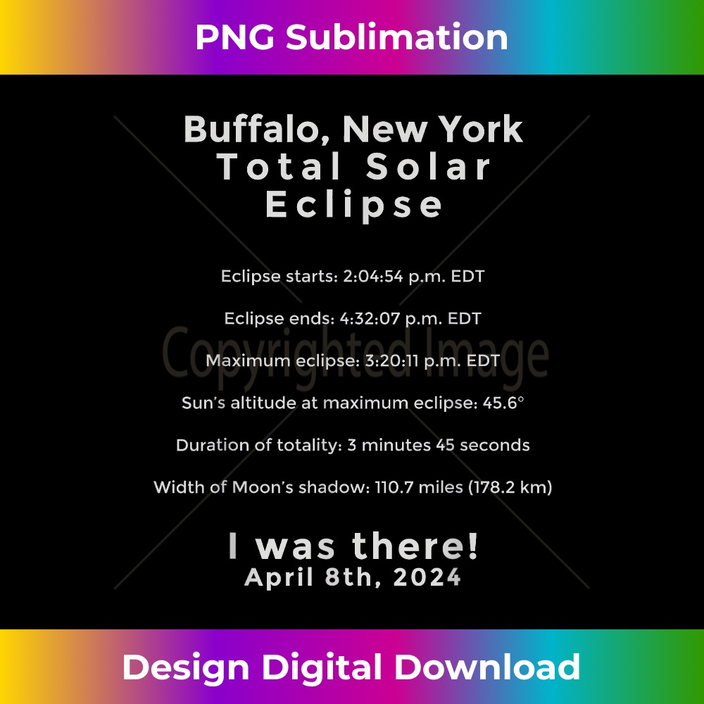 Total Solar Eclipse Buffalo NY New York 2024 Commemorative 1 | Inspire ...