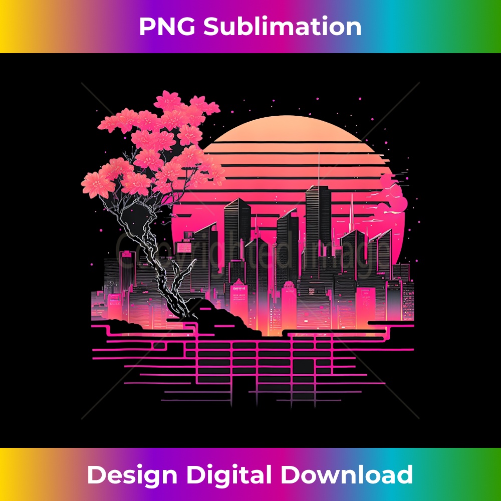 Cherry Blossom Japanese Japan Tokyo Vaporwave Synthwave 80s - Inspire ...