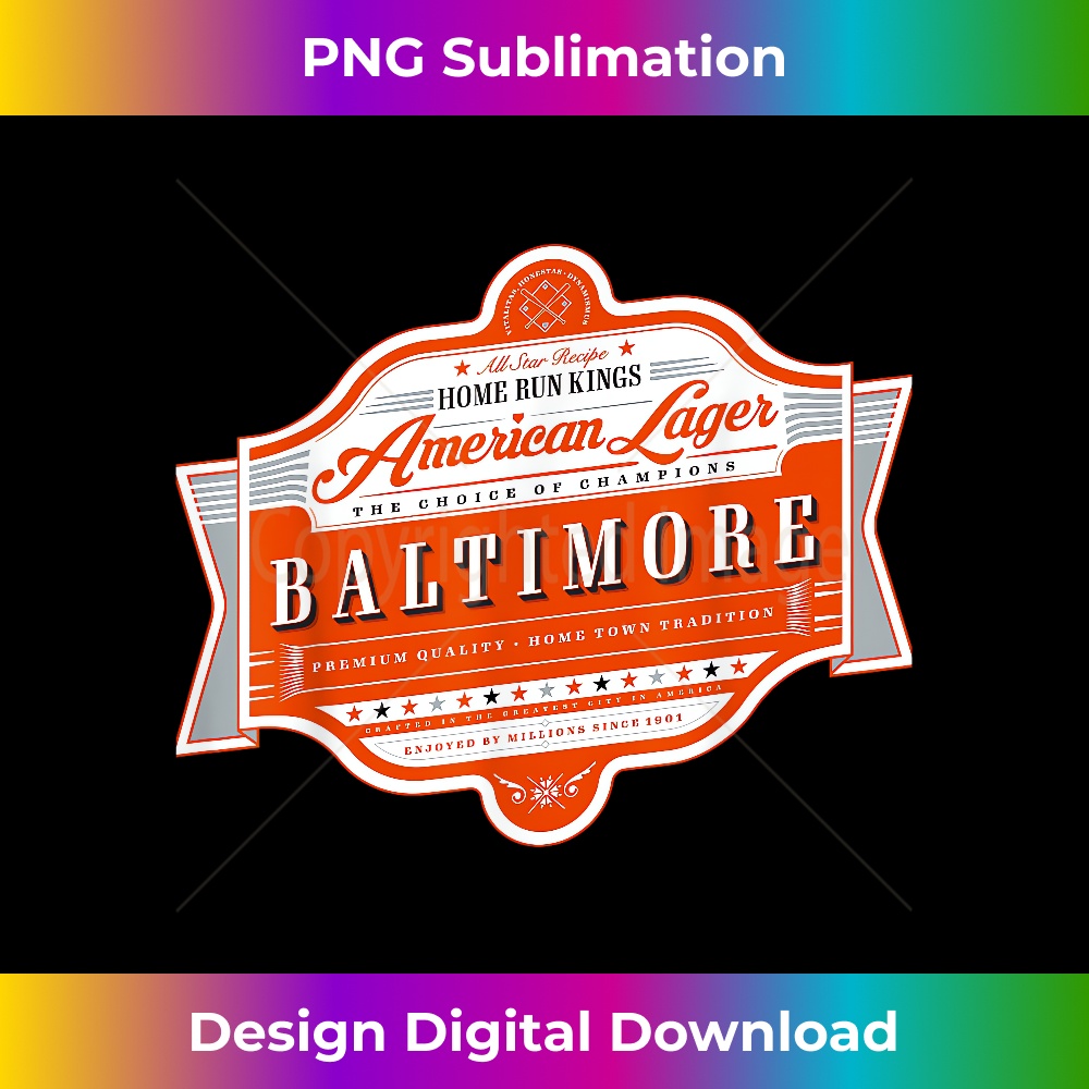 Classic Baltimore Beer Label T- - Charm City Pride - Sleek S | Inspire ...