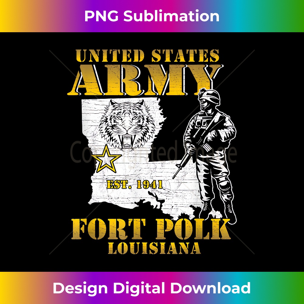 Fort Polk Tigerland The Home of Heroes Louisiana Map Gift - | Inspire ...