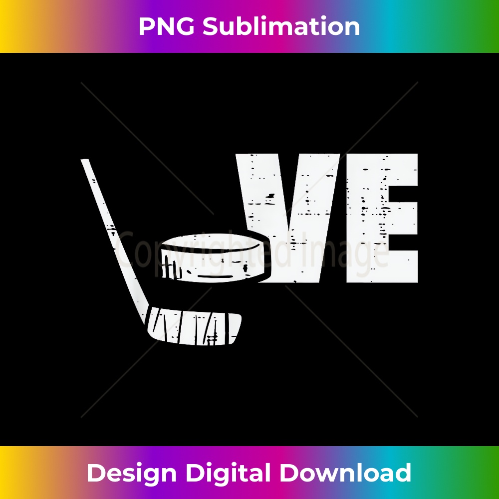 Love Ice Hockey Stick Puck Player Goalie Fans Men Women Kids | Inspire ...