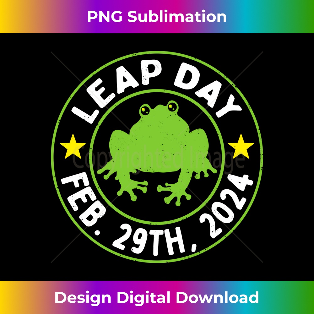 Leap Year Birthday Feb 29th 2024 Leap Day Funny Frog Long Sl | Inspire ...