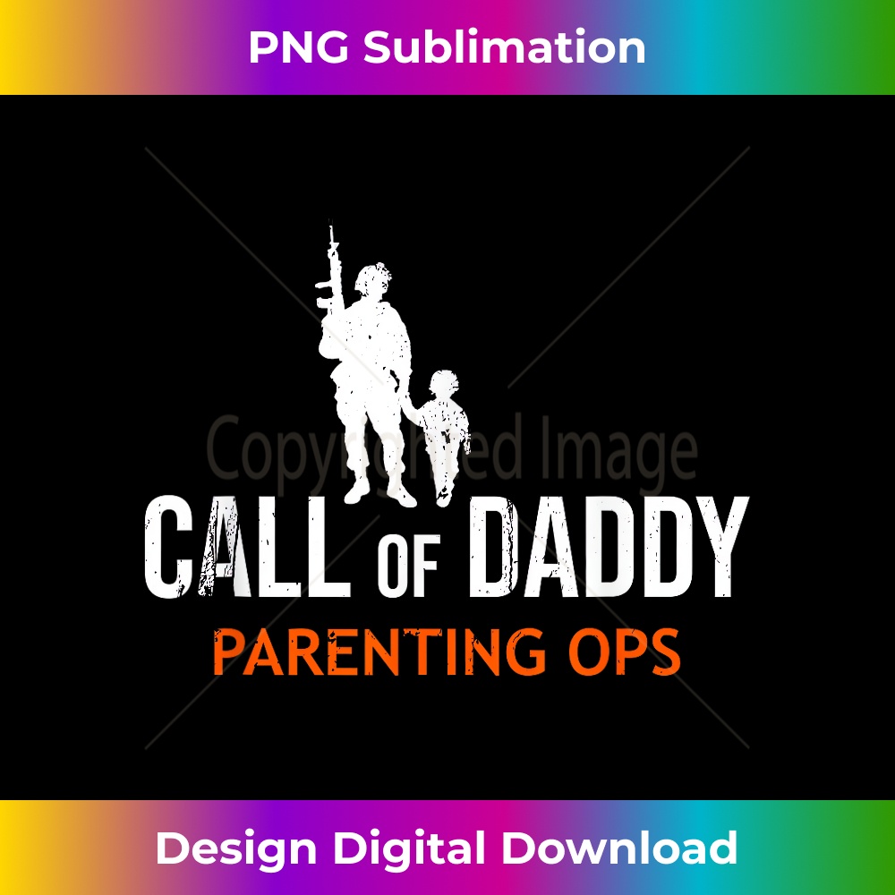Mens Gamer Dad Call of Daddy Parenting Ops Father's Day - Mi | Inspire Uplift