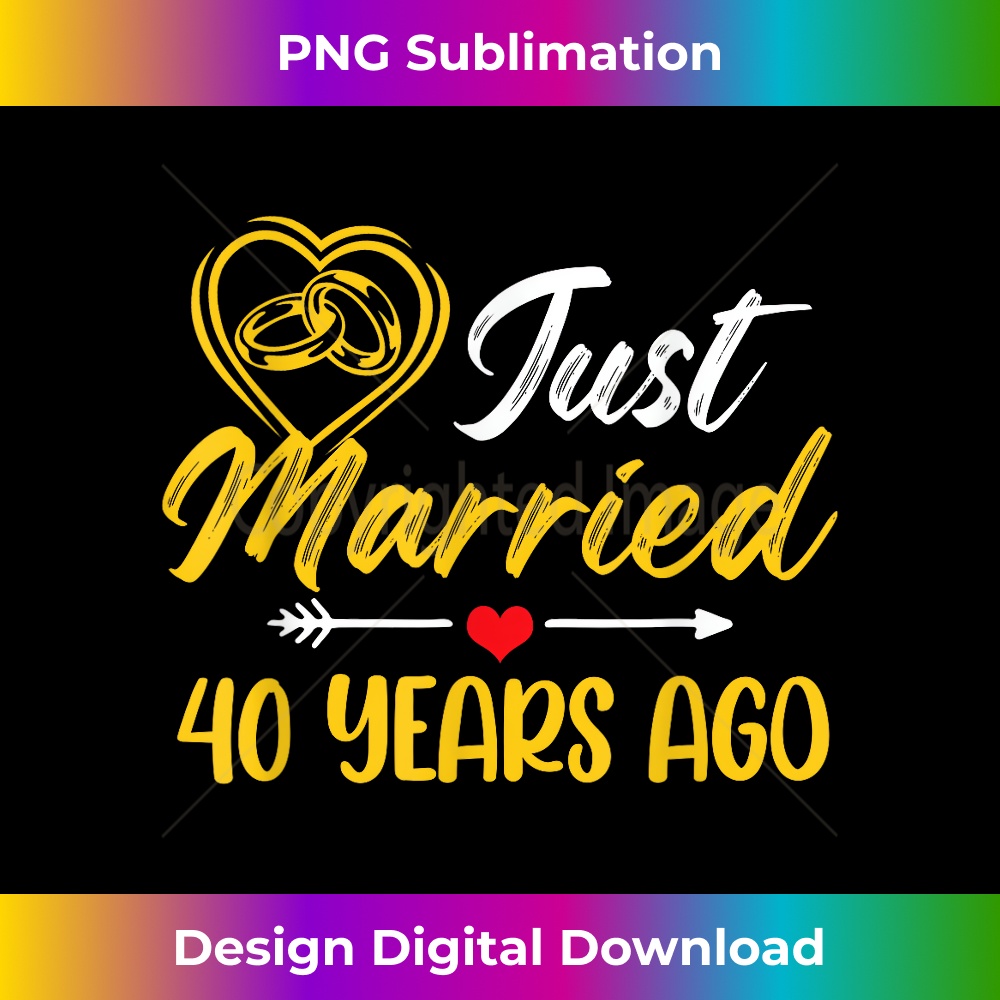 Just Married 40 Years Since 1983 40th Wedding Anniversary - - Inspire ...