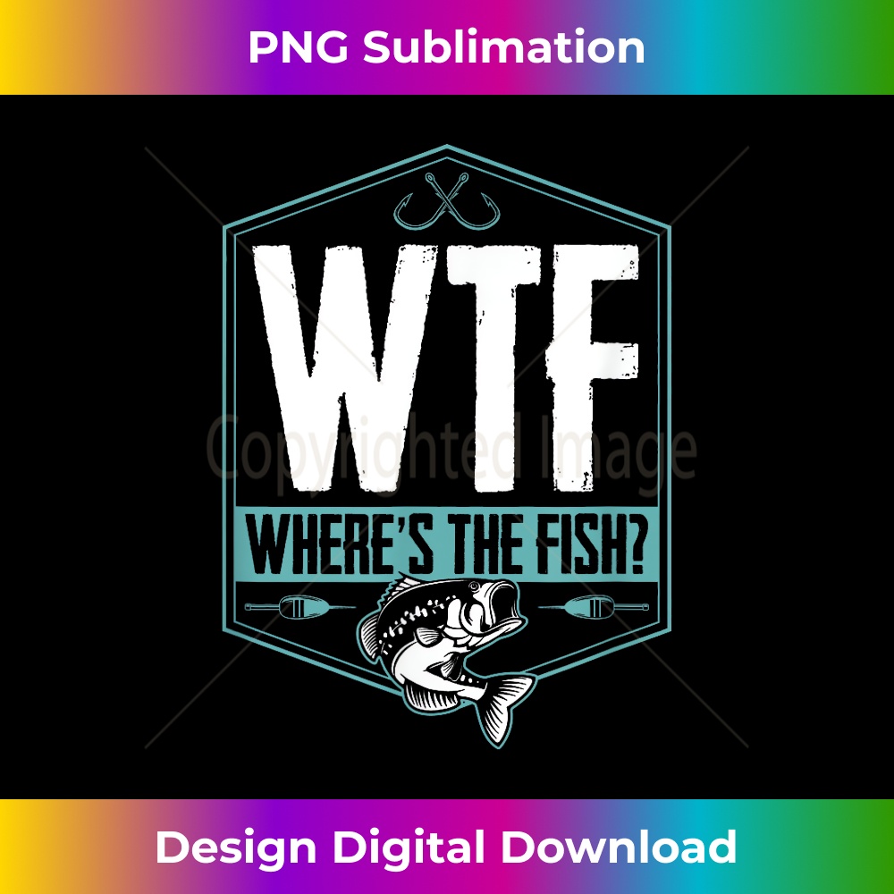 WTF Where's The Fish Funny Fishing Joke Hook Lure Bass - Urb | Inspire ...