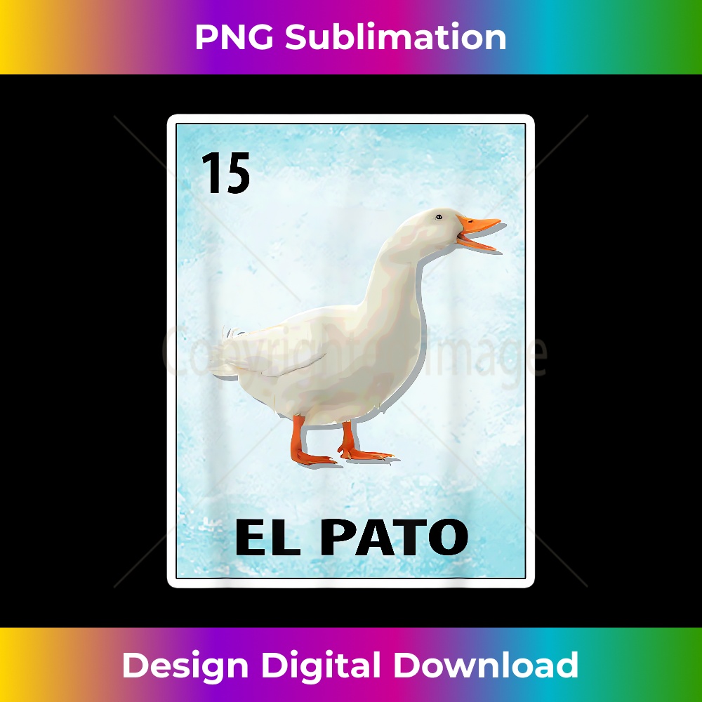 El Pato Mexican Duck Cards - Sleek Sublimation PNG Download | Inspire ...