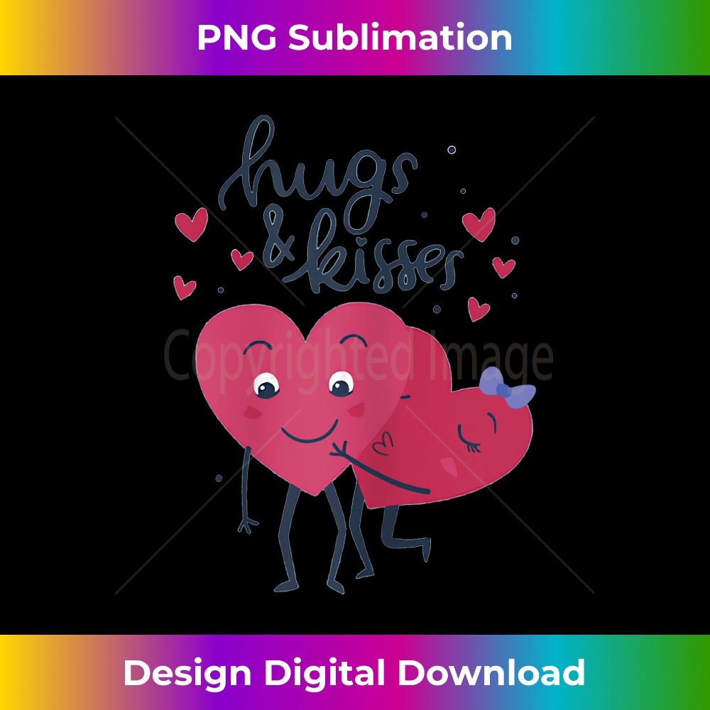 Womens Valentines day Hugs and Kisses T For Women or Girl's | Inspire ...