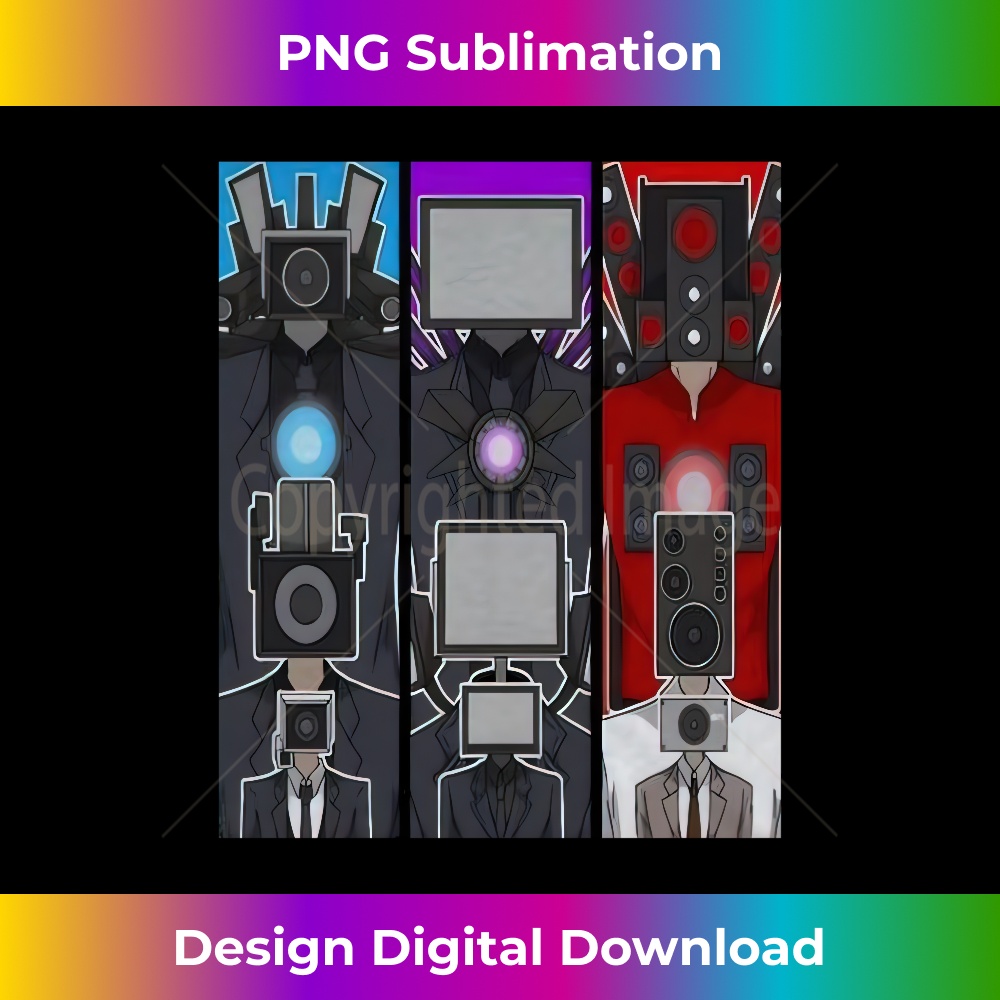 Skibidi Toilet, Speaker man Camera man, TV man Costume Long - Inspire ...