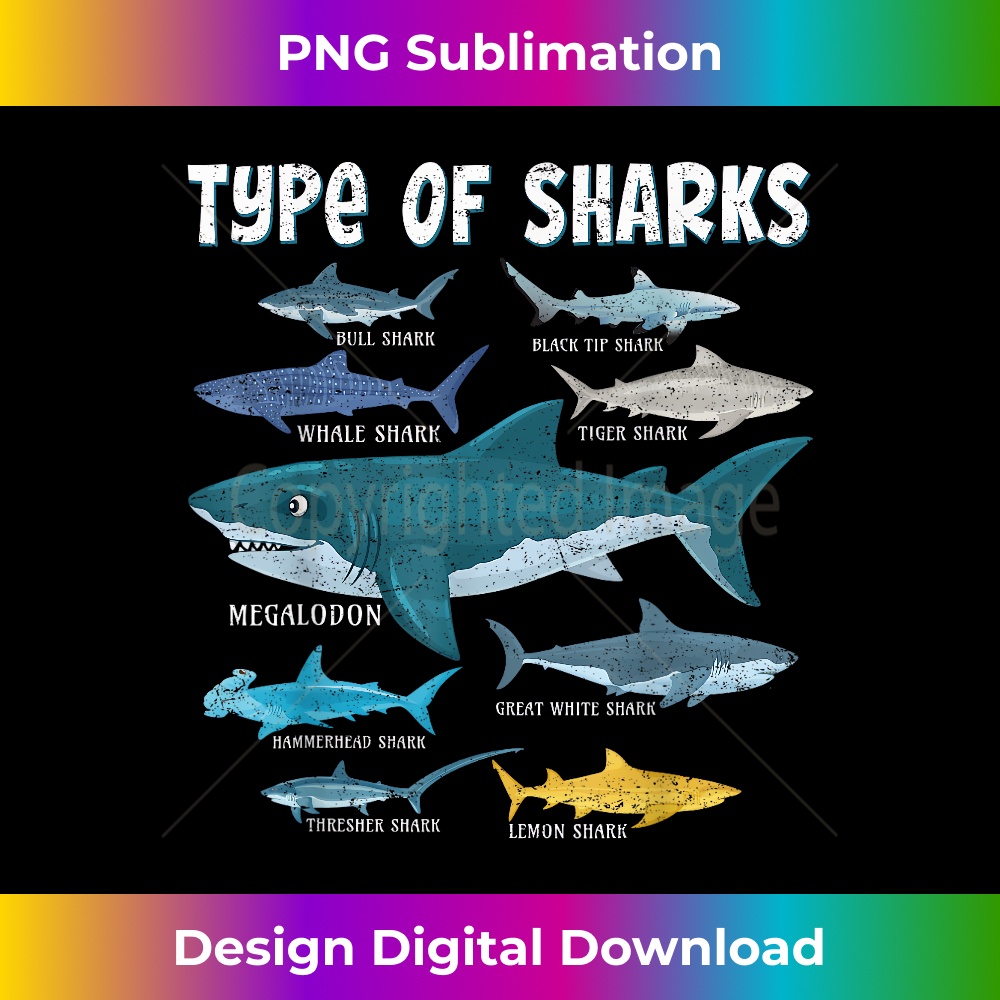 Different Types of Sharks Boys Kids Girl Shark Collage - Fut | Inspire ...