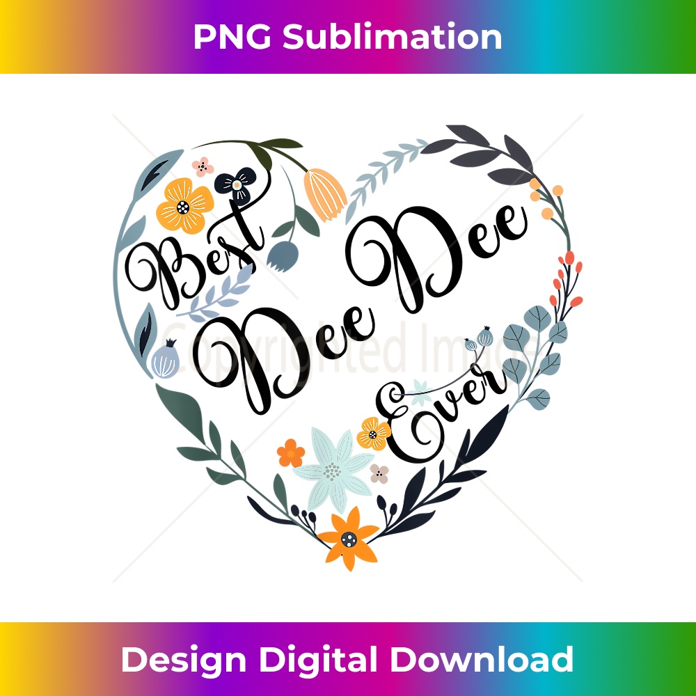 Best Dee Dee Ever Heart Flower Blessed Grandma Mother's Day | Inspire ...