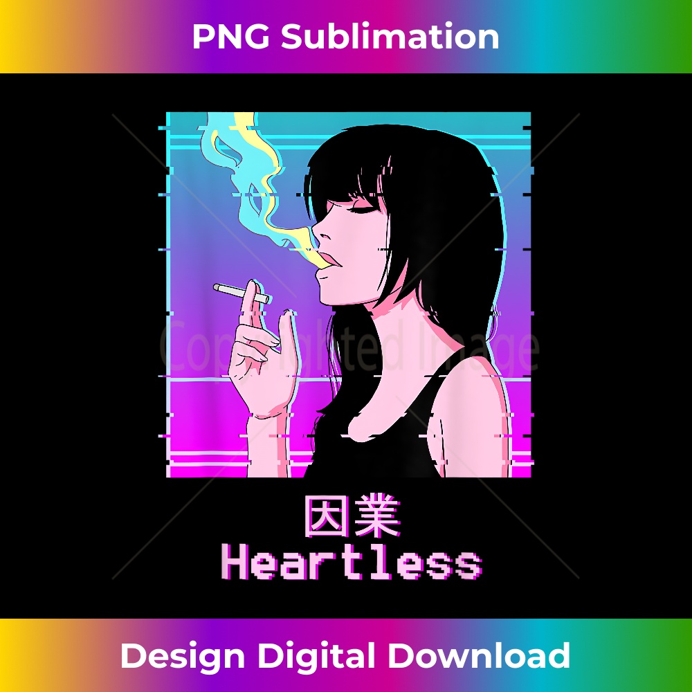Sad Anime Girl Heartless Japanese Aesthetic Vaporwave - Urba - Inspire ...