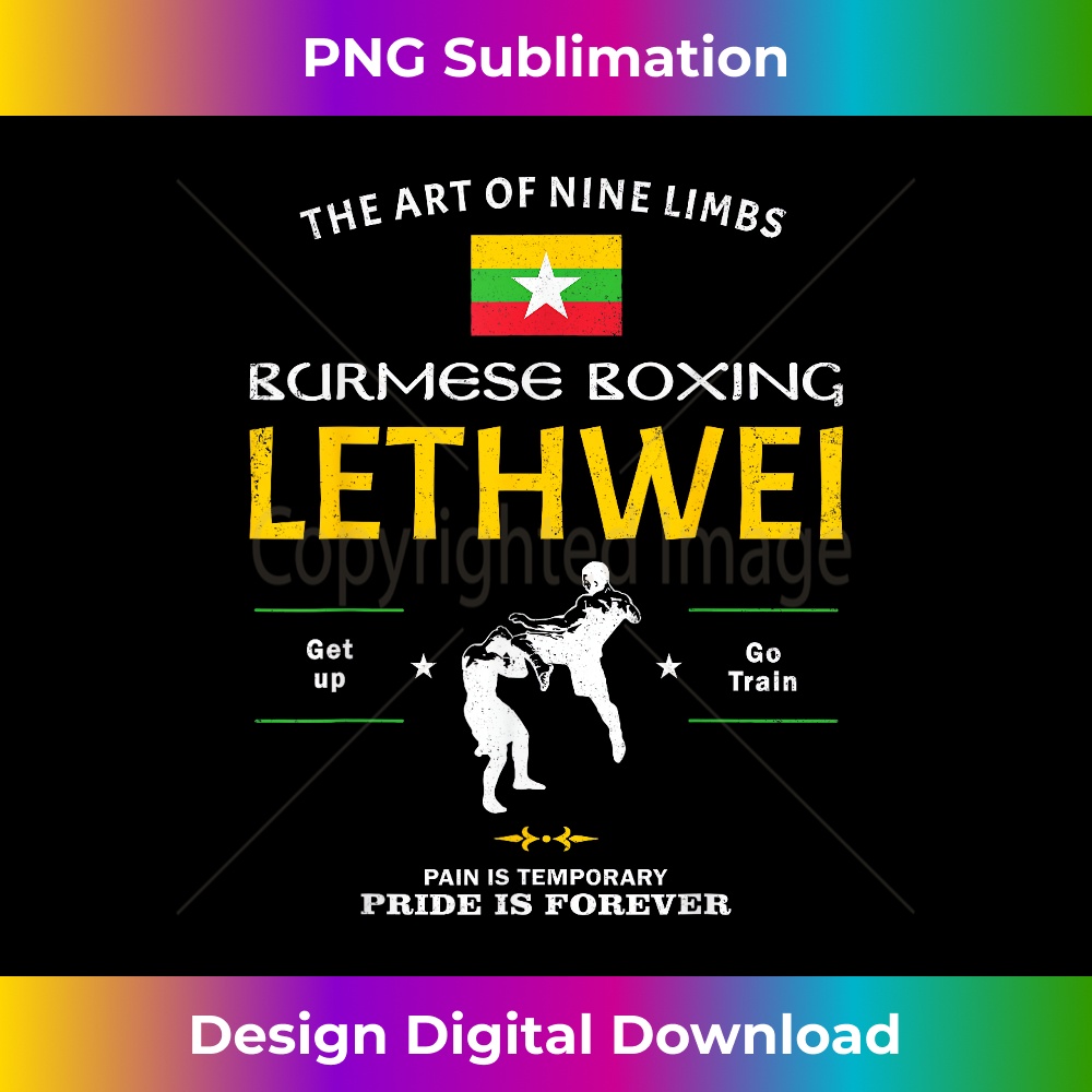 Lethwei Fighter Myanmar Flag, Lethwei Burmese Boxing - Subli - Inspire ...