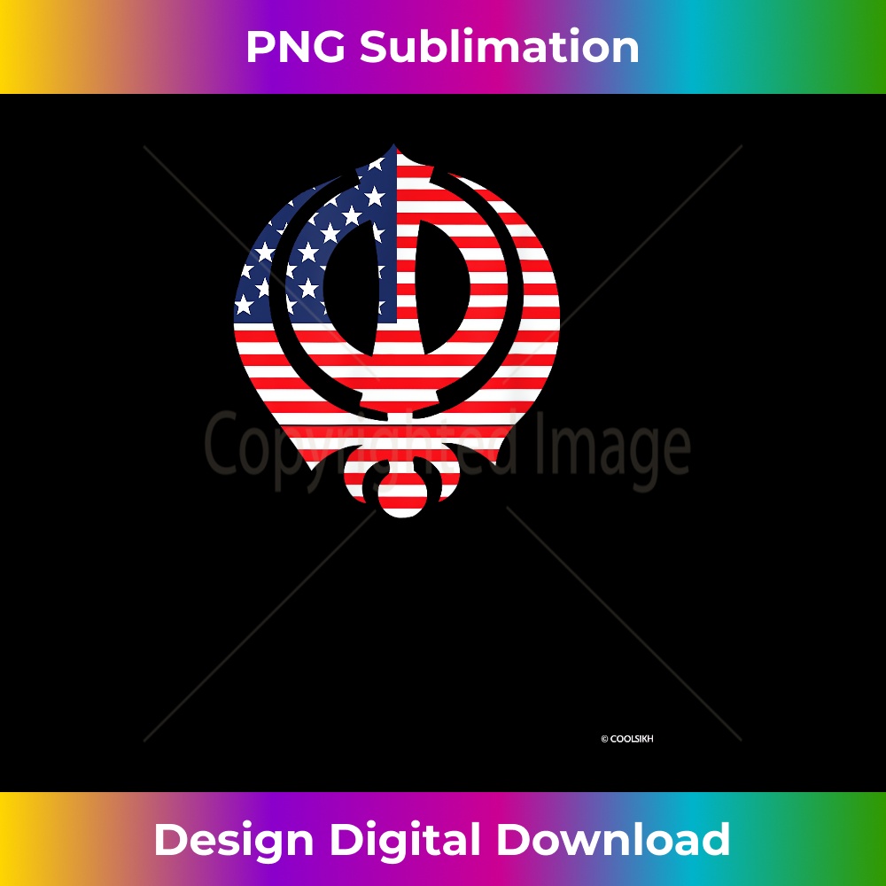 American Sikh US Flag Khanda - Wear Proudly A CoolSikh - Min | Inspire ...