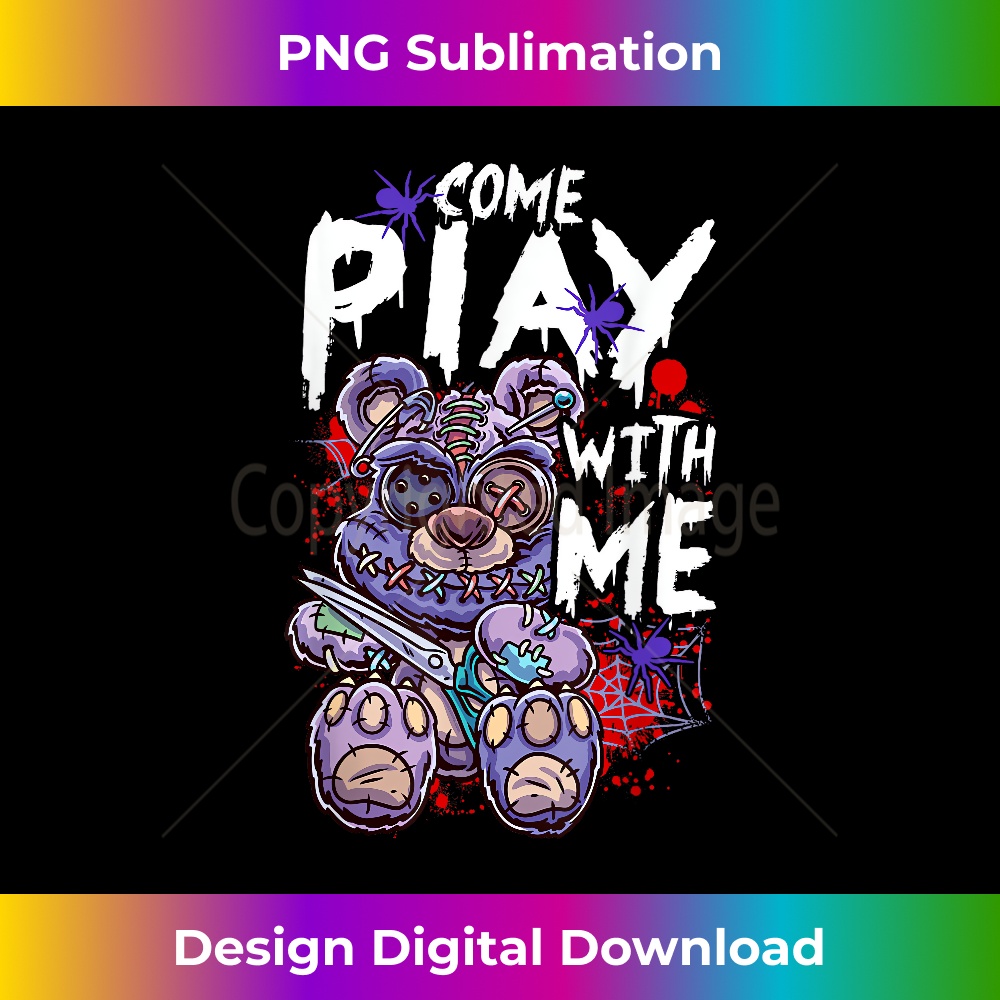 Scary Killer Teddy Bear Pastel Goth Style Creepy Kawaii - So | Inspire ...