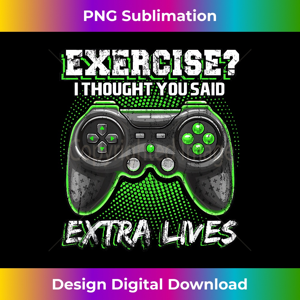 Extra Lives Funny Video Game Controller Retro Gamer Boys - F | Inspire ...