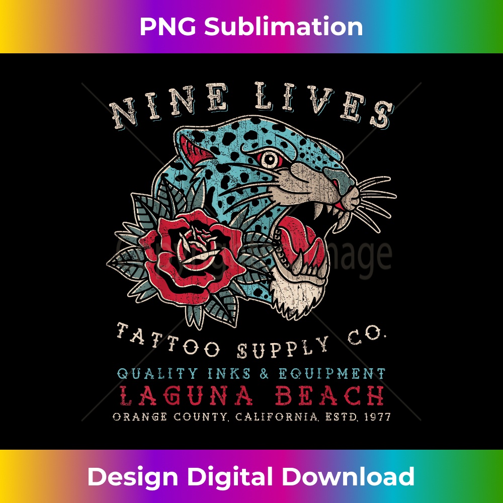 Nine Lives Tattoo Supply Co, Old School Panther Laguna Beach | Inspire ...