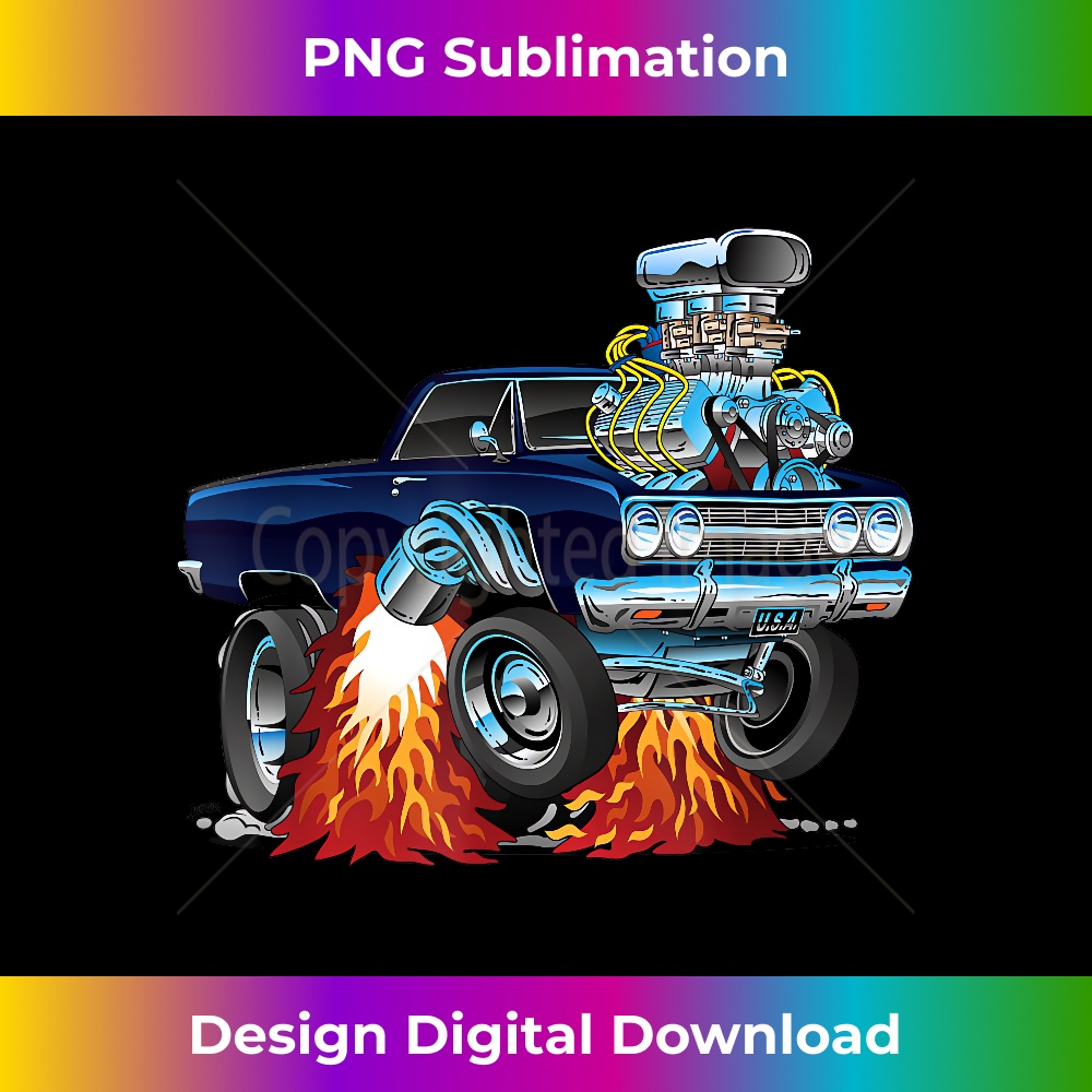 Classic Sixties Muscle Car Funny Dragster Hot Rod Cartoon - | Inspire ...