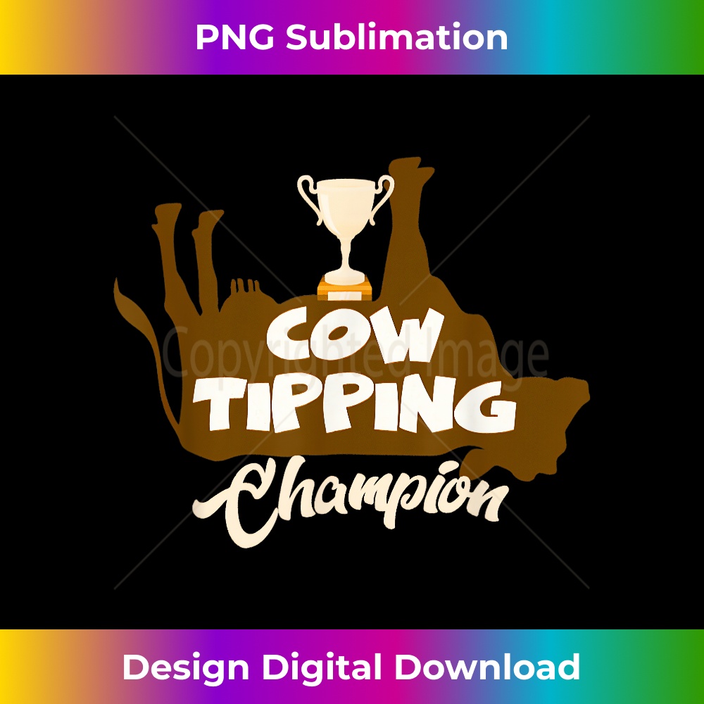 Funny COW TIPPING CHAMPIONS trophy - Futuristic PNG Sublimat - Inspire ...