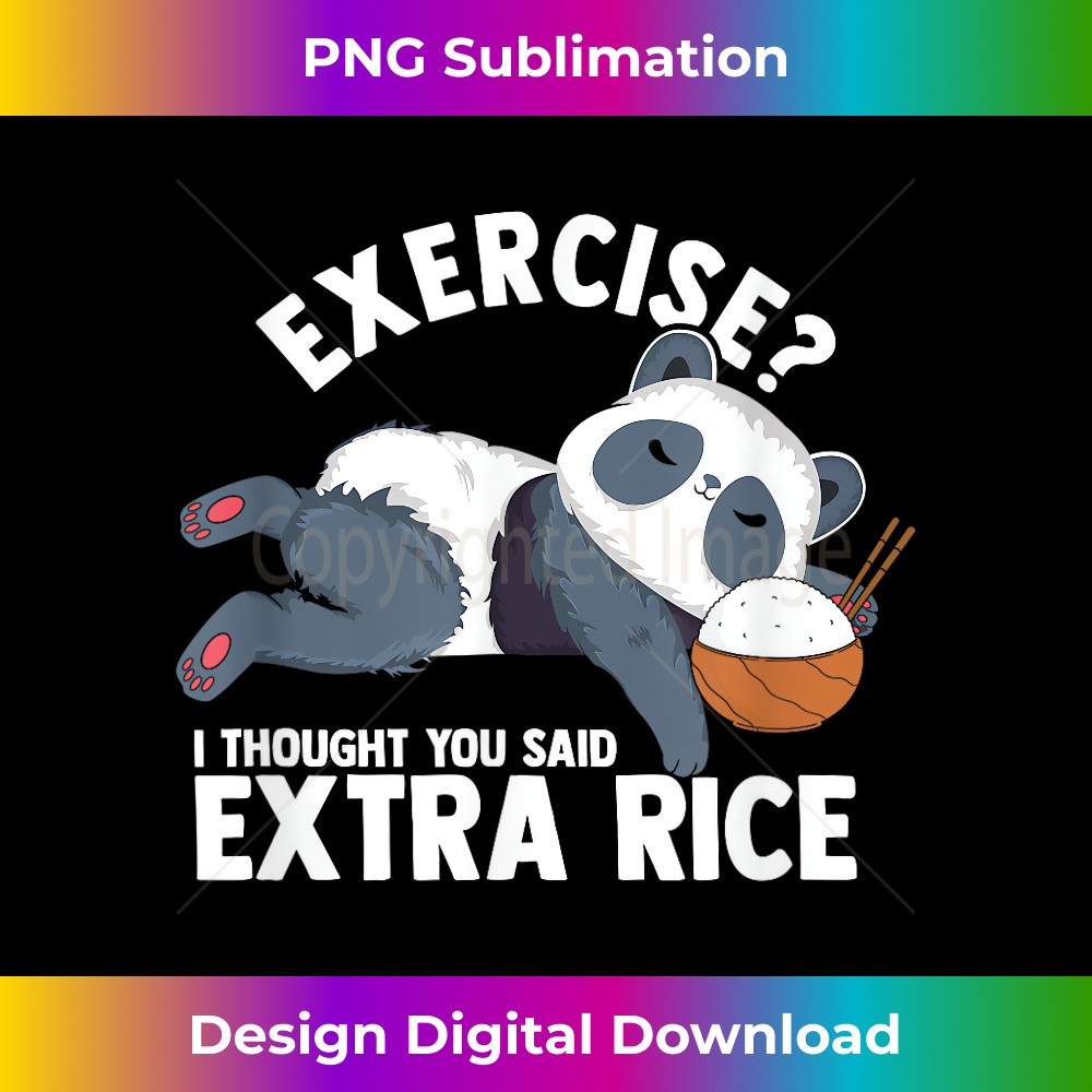 Exercise I Thought You Said Extra Rice - Funny Panda Fitness | Inspire ...