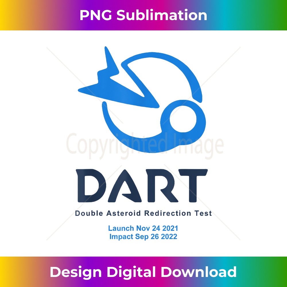 DART mission logo launch impact (blue) - Bohemian Sublimatio | Inspire ...