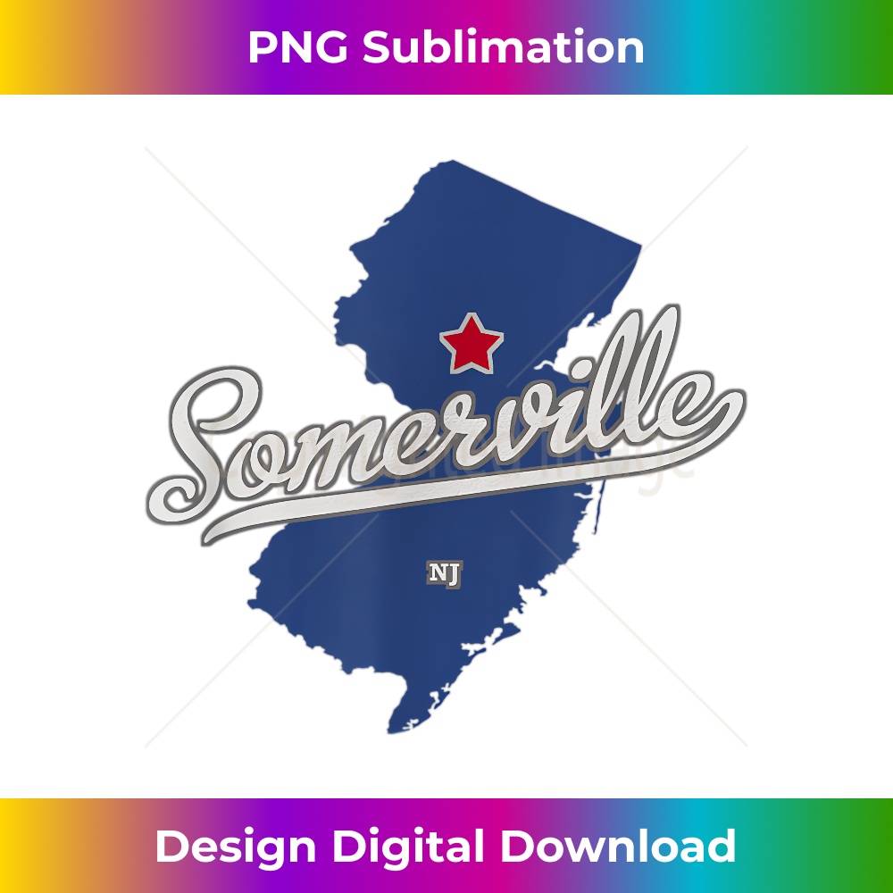 Somerville New Jersey NJ Map - Sleek Sublimation PNG Downloa | Inspire ...