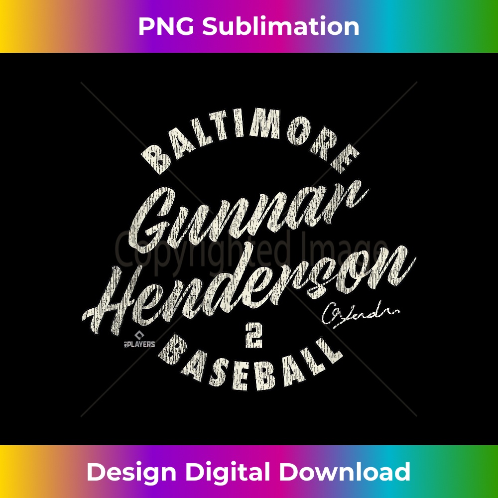 Gunnar Henderson Baltimore Baseball Vintage Cursive MLBPA - | Inspire ...
