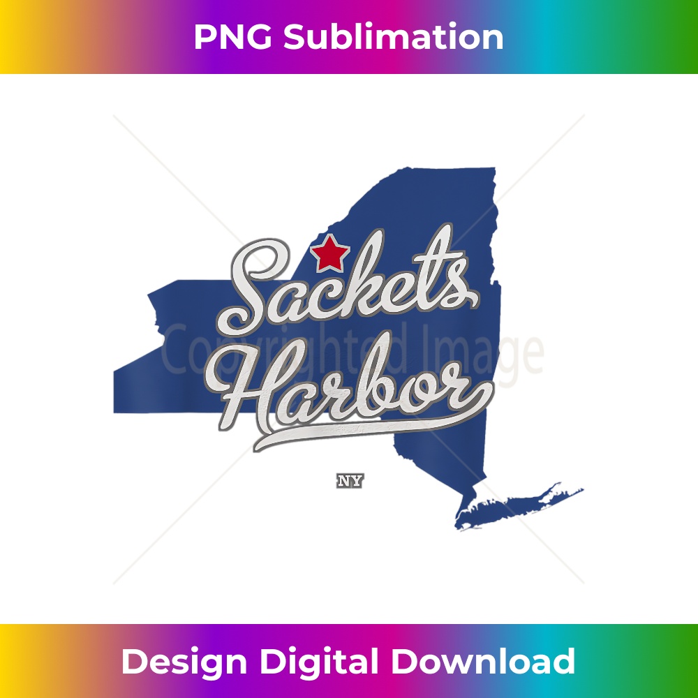Sackets Harbor New York NY Map - Eco-Friendly Sublimation PN | Inspire ...