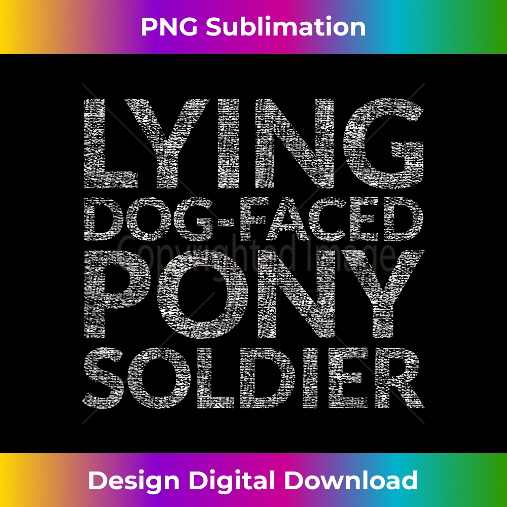 Lying Dog-faced Pony Soldier - Contemporary PNG Sublimation | Inspire ...