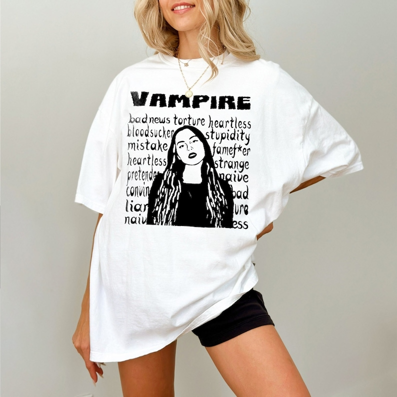 Vintage Vampire Olivia Rodrigo Shirt, Vampire Shirt, Olivia - Inspire ...