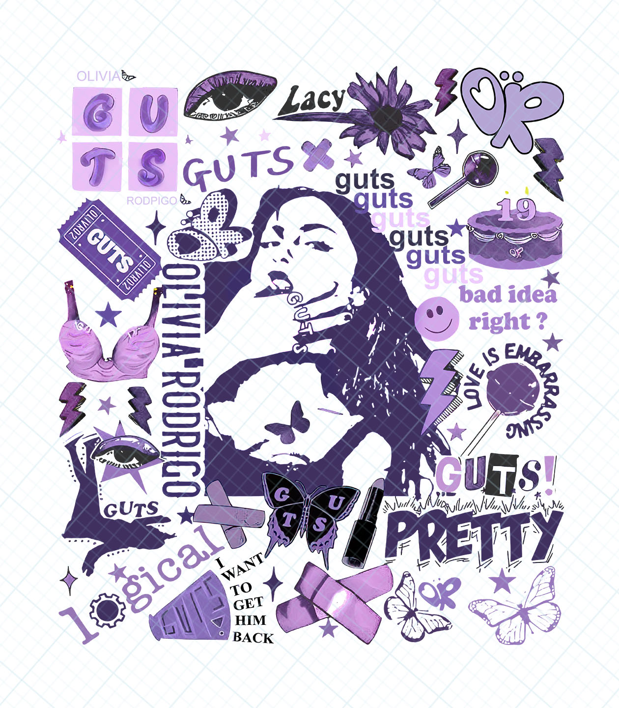 Olivia Rodrigo PNG Download, Olivia Rodrigo Guts Tour PNG De | Inspire ...